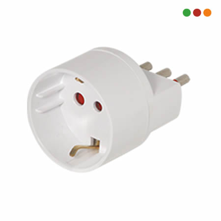 ADAPTADOR CORRIENTE SCHUKO A 3 EN LINEA – BLANCO MARCA CONATEL-VIVION | UTS